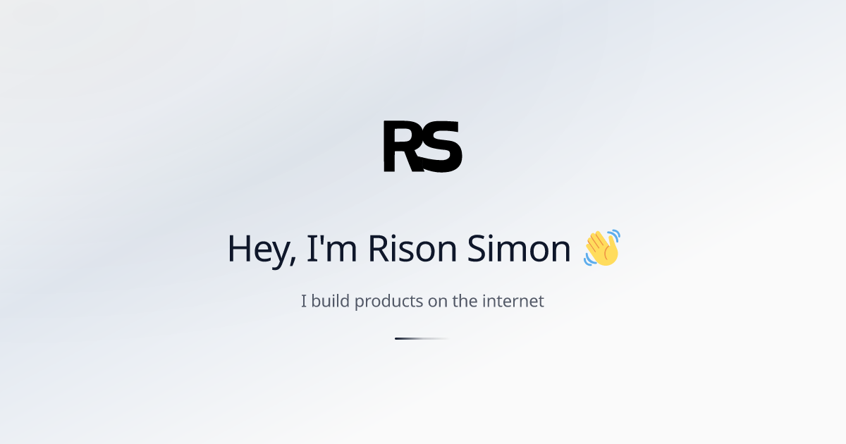 Rison Simon | Rison Simon